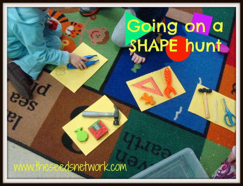 Going on a shape hunt in preschool - The SEEDS Network