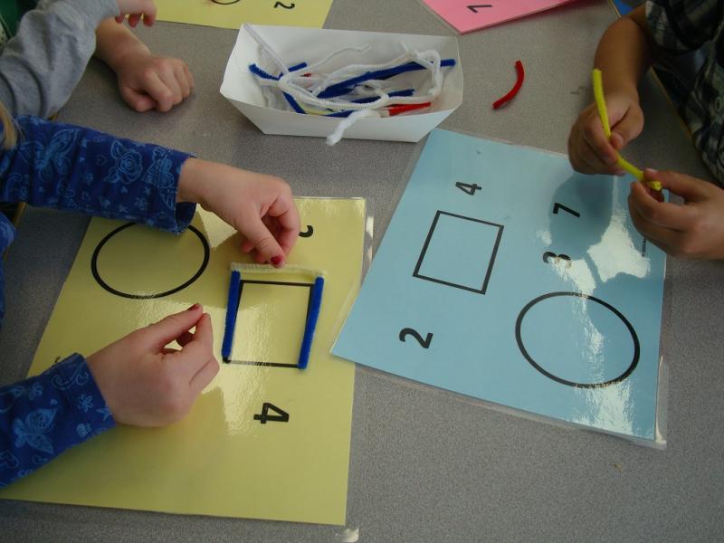 Using math mats in preschool