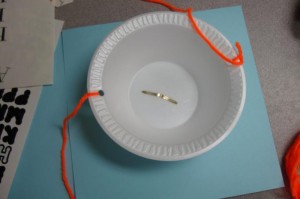 Making graduation hats in preschool